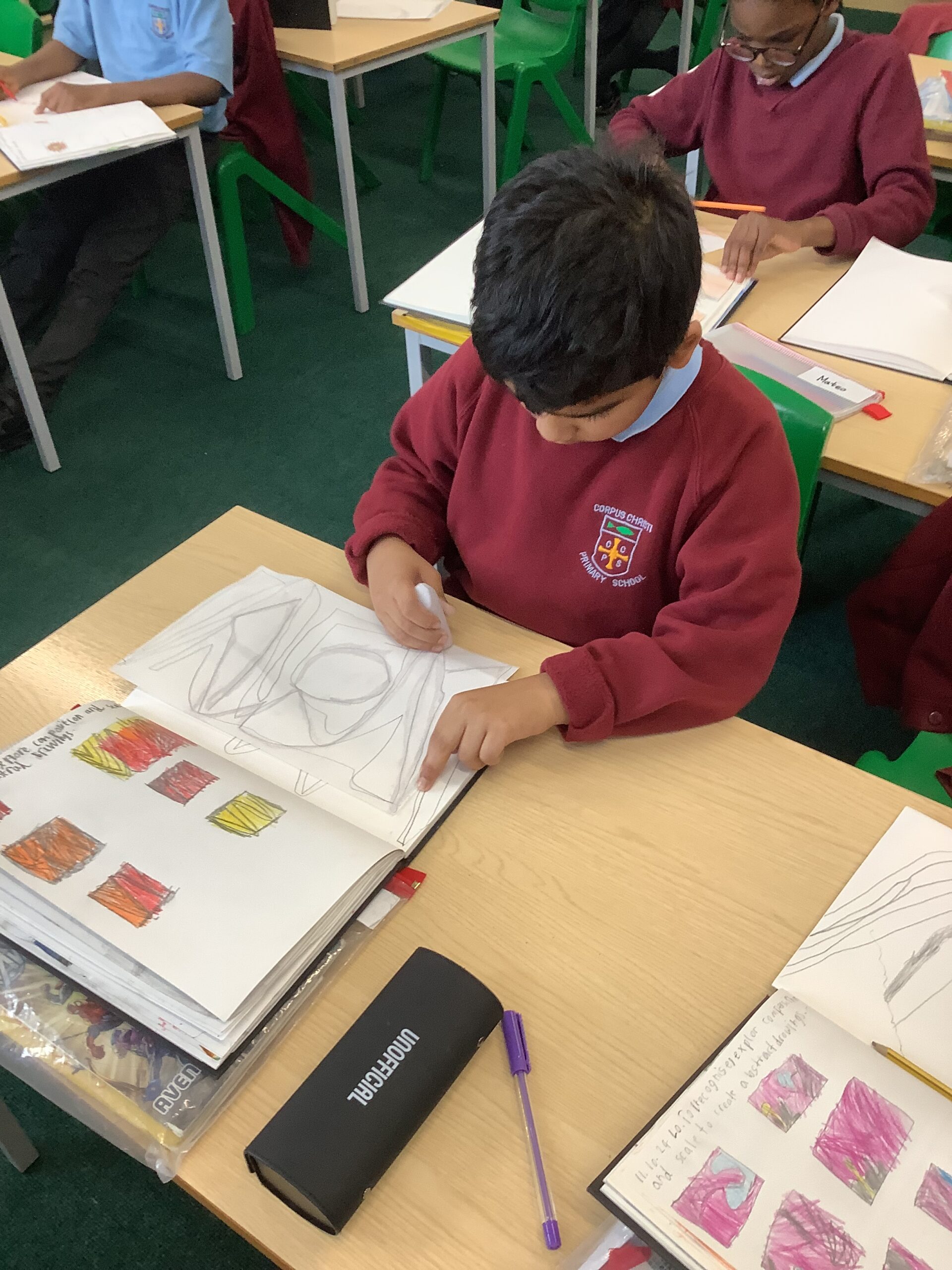 Practising and developing drawing skills in Year 3 – Corpus Christi ...