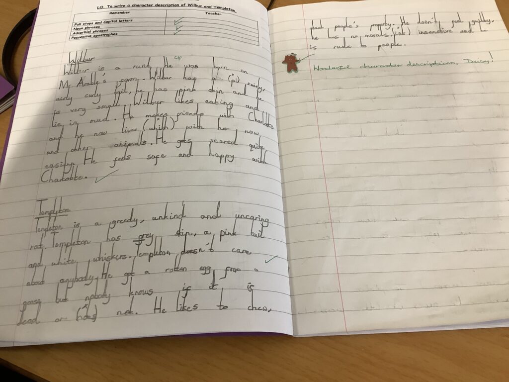 Writing in Year 3 – Charlotte’s Web – Corpus Christi Catholic Primary ...